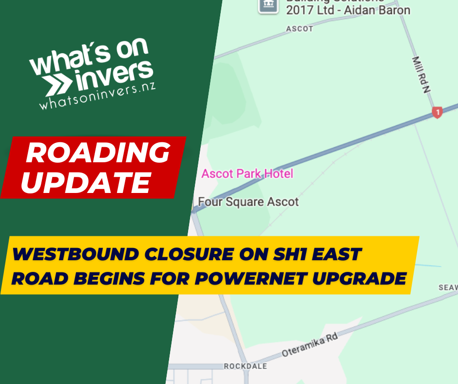 Westbound Closure On SH1 East Road Begins For Powernet Upgrade