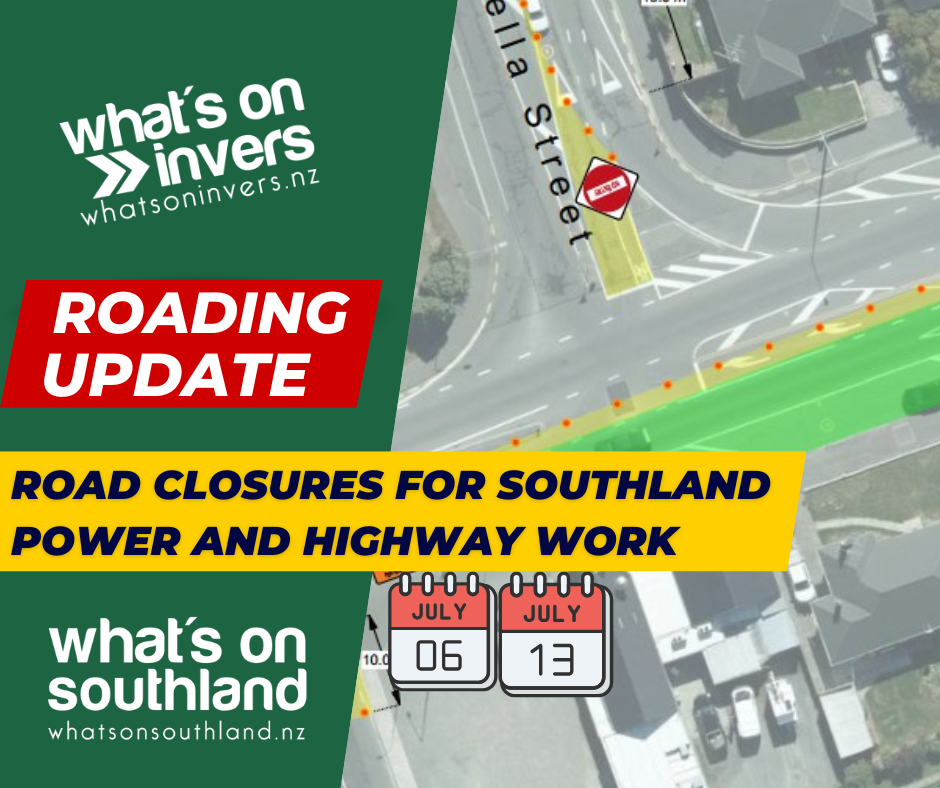 Road Closures For Southland Power And Highway Work 6-13 July