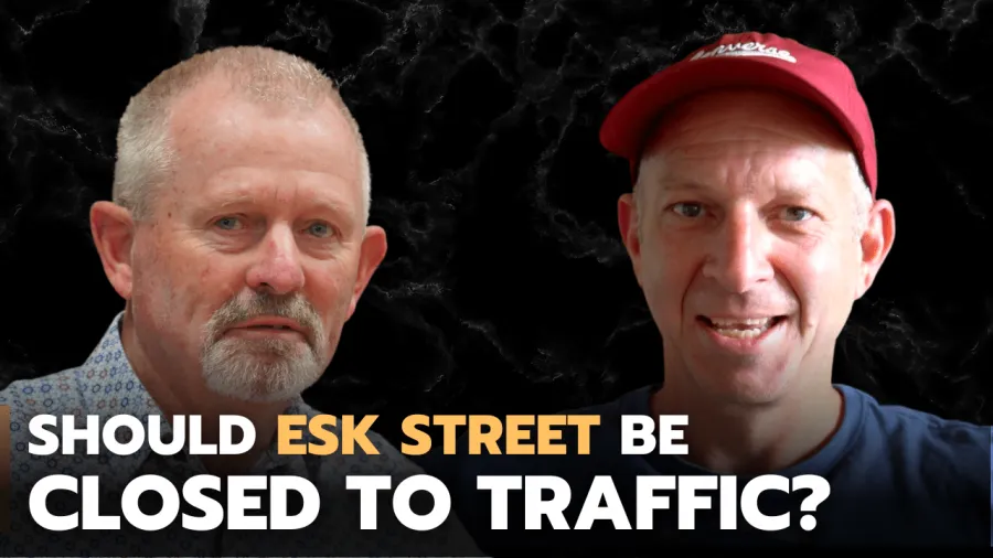 90 Seconds+ With Invercargill Mayor Nobby Clark - Esk Street & Traffic