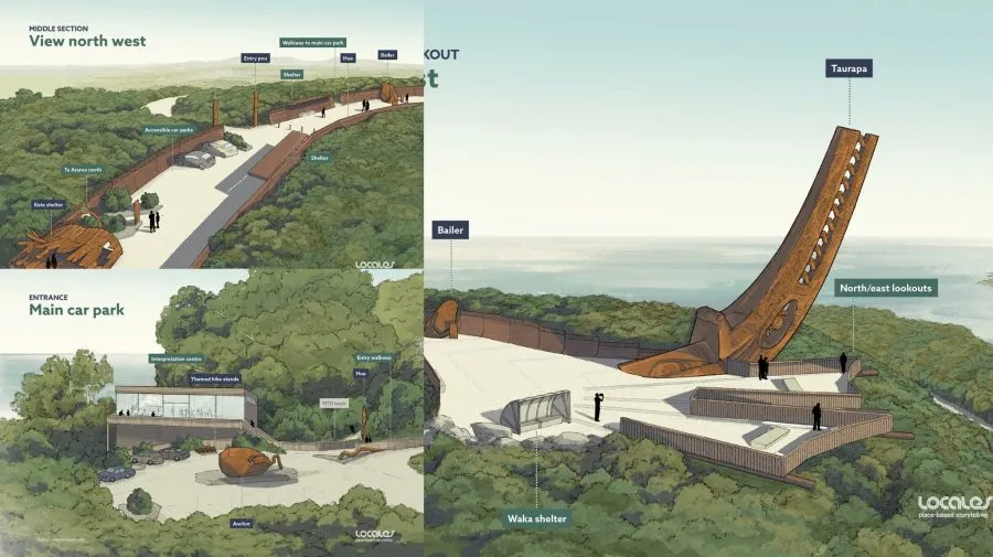 Bluff Hill's Transformation: 25m Sculpture to Celebrate Cultural Legends