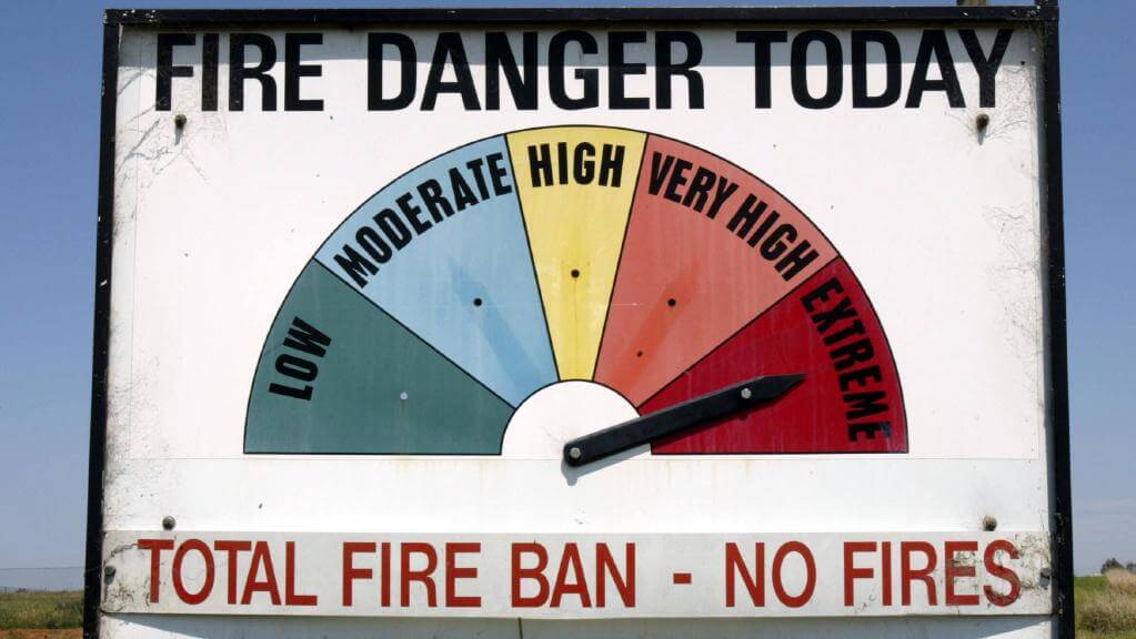 Extreme Fire Danger - Total Fire Ban Now In Place